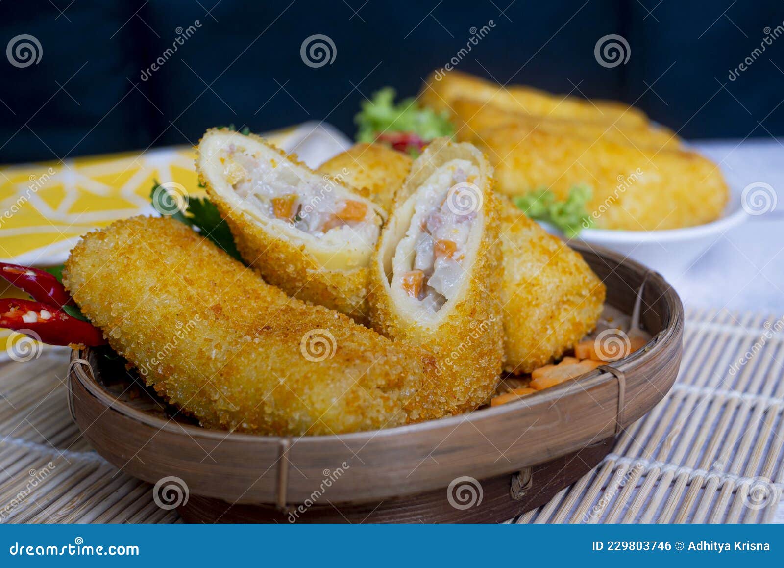 Delicious Risoles or Risol Vegetable, Indonesian Traditional Street ...