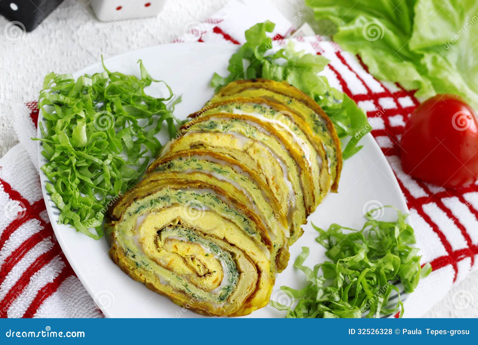 Delicious Roulade with Mix of Vegetables Stock Photo - Image of dinner ...