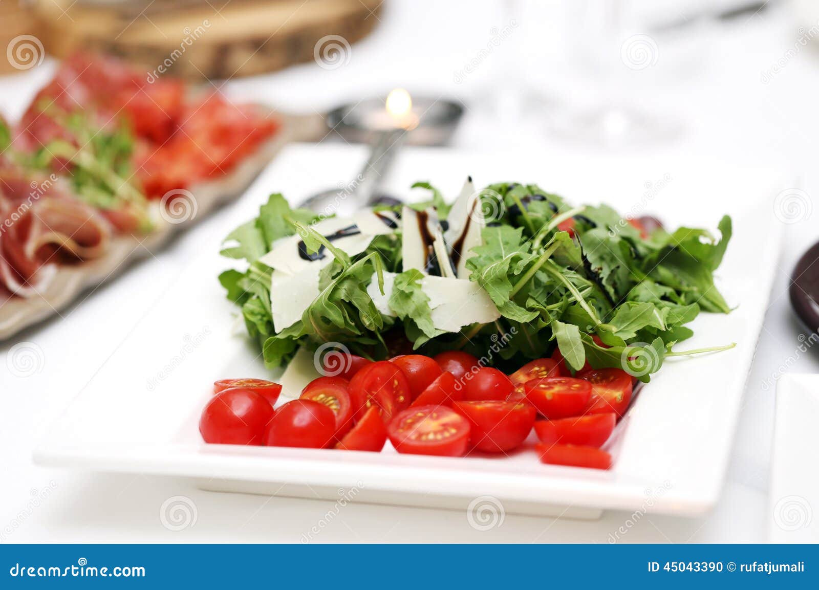 Delicious Salad at a Banquet Stock Photo - Image of natural, plate ...