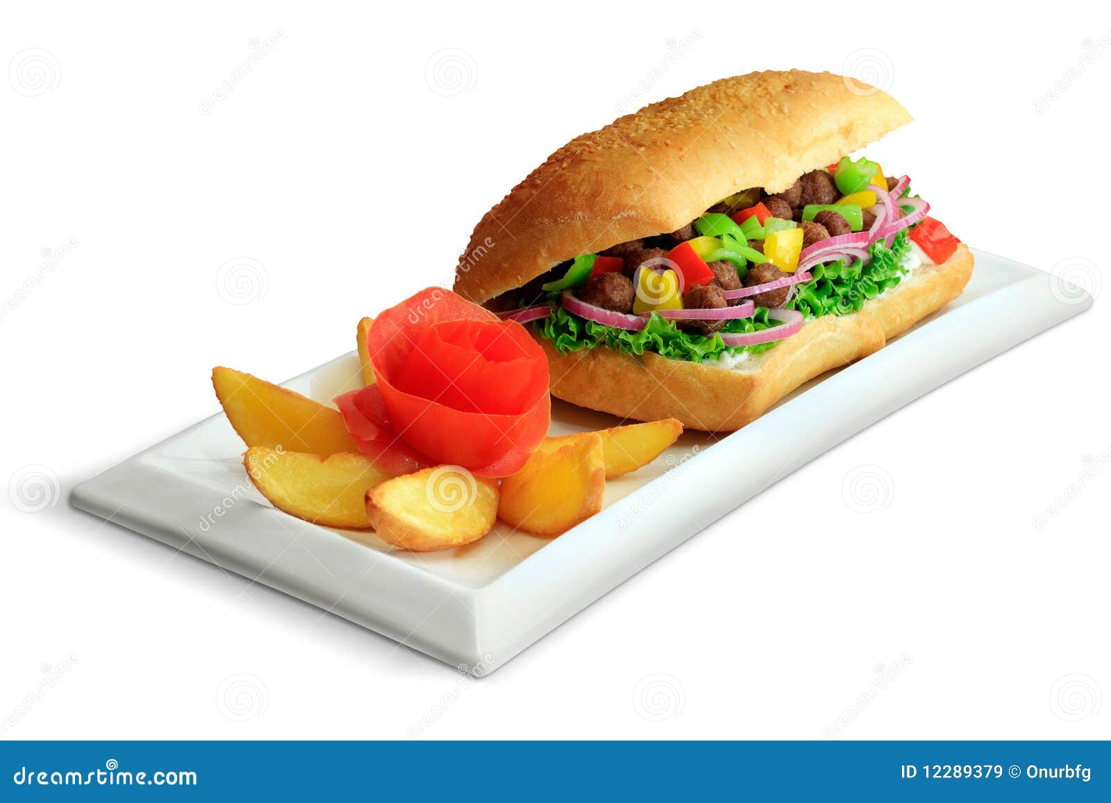 Delicious Sandwich stock image. Image of path, meal, lunch - 12289379