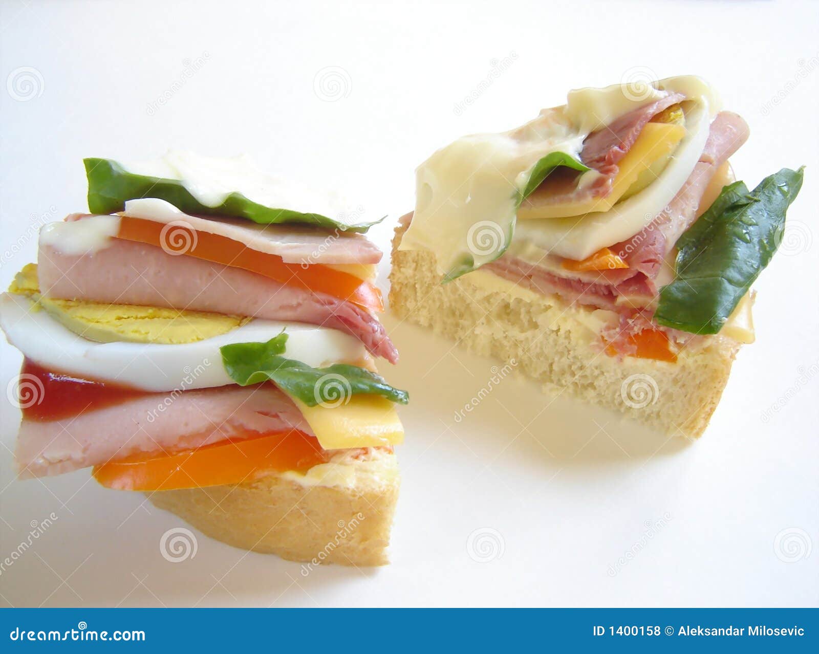 Delicious sandwich stock photo. Image of light, fresh - 1400158