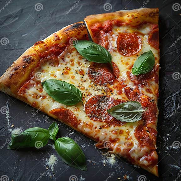 Delicious Slice of Pizza, Perfect for Sharing or a Quick Snack Stock ...