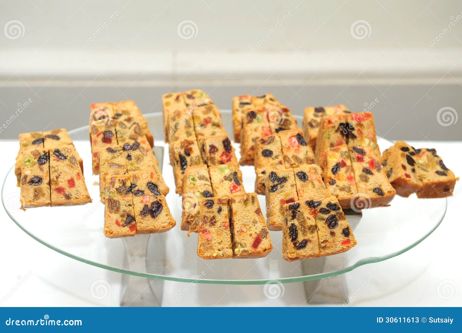 Delicious Sliced Fruit Cake Stock Image - Image of square, delicious ...