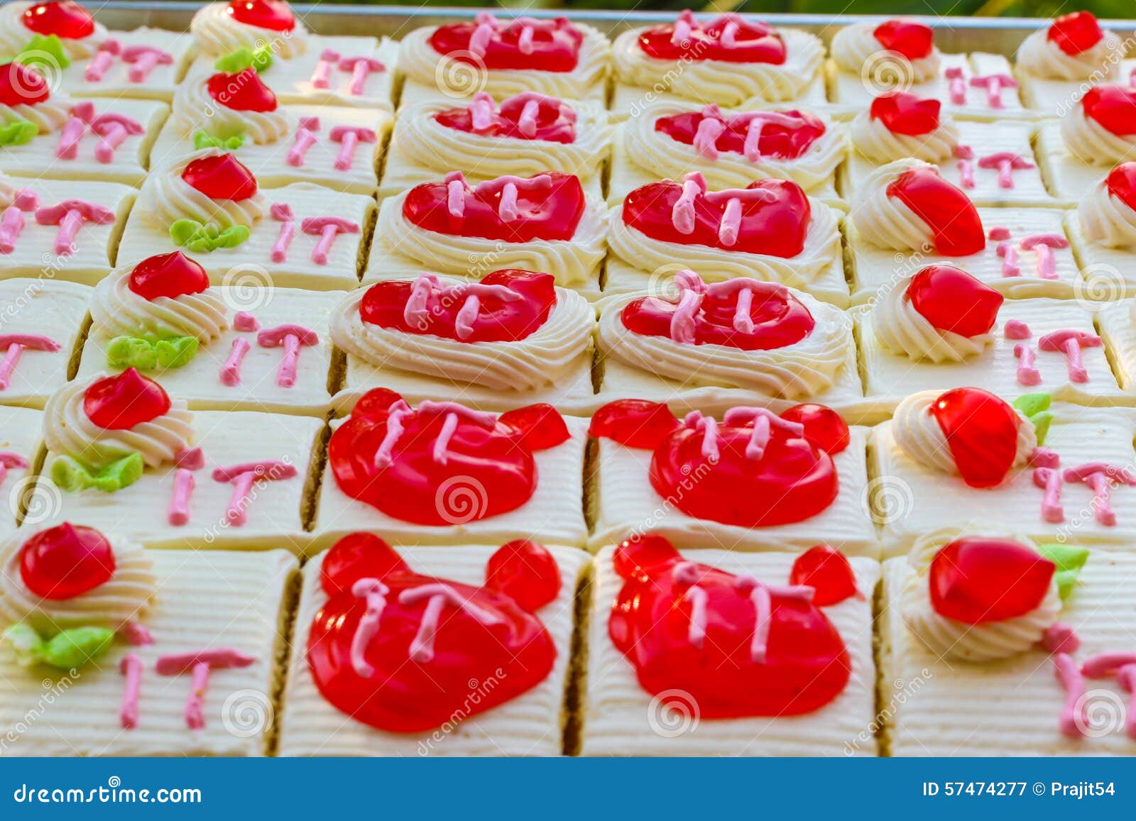 Delicious Small Fancy Cakes Stock Image - Image of festive, sweet: 57474277