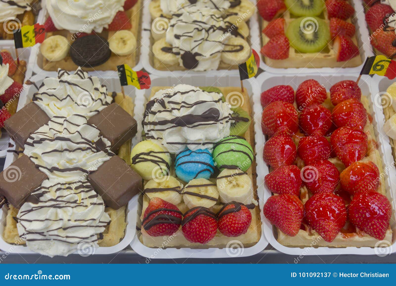 Belgium Brussels the Delicious Smell of a Brussels Waffle Stock Image ...
