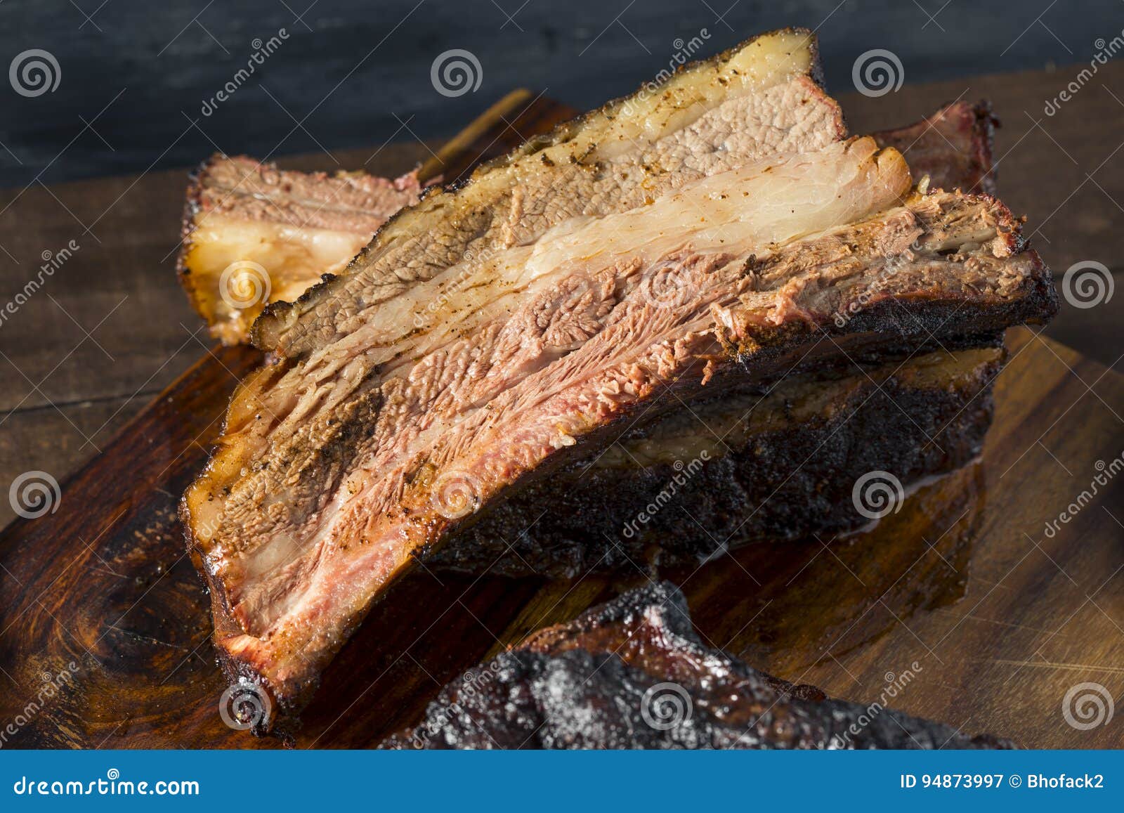 Delicious Smoked Beef Ribs stock image. Image of meat - 94873997