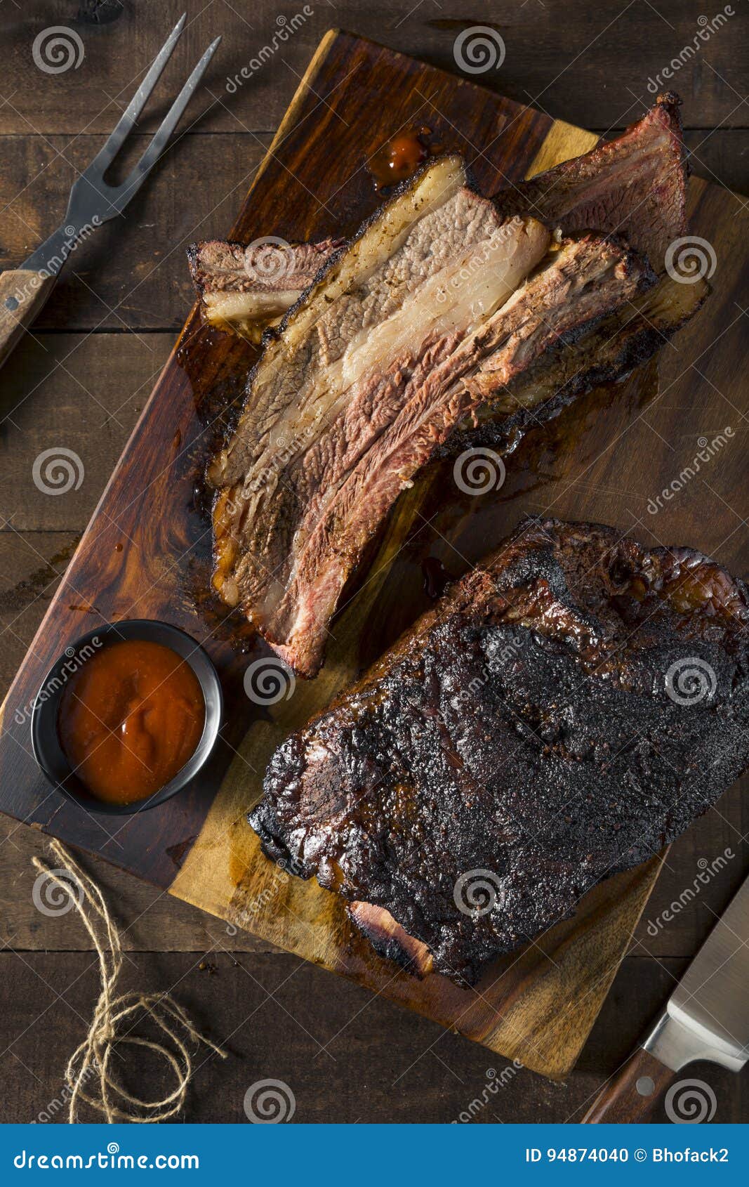 Delicious Smoked Beef Ribs stock photo. Image of meal - 94874040