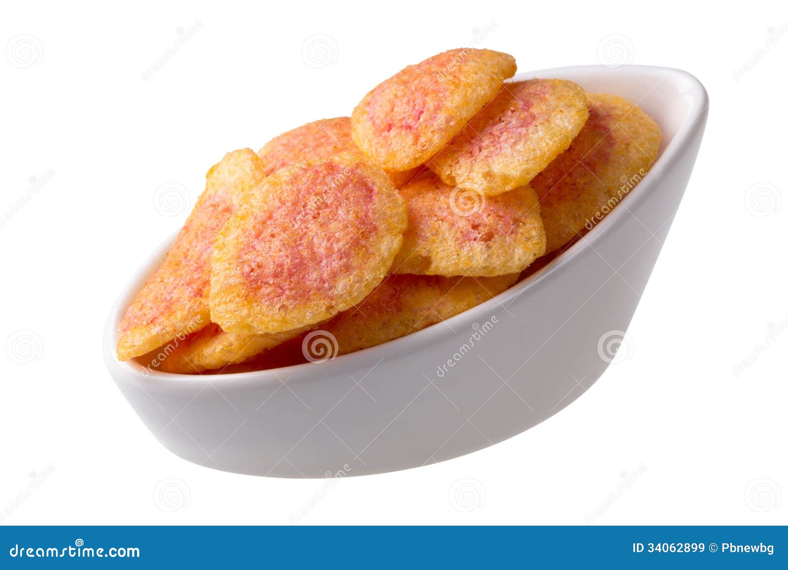 Delicious Snack Chips Isolated Stock Image - Image of close, greasy ...