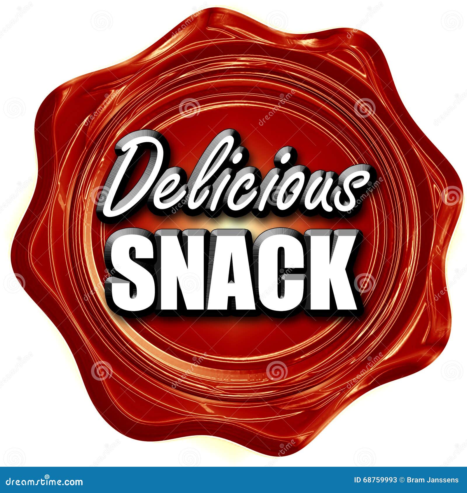 Delicious snack sign stock illustration. Illustration of authentic ...