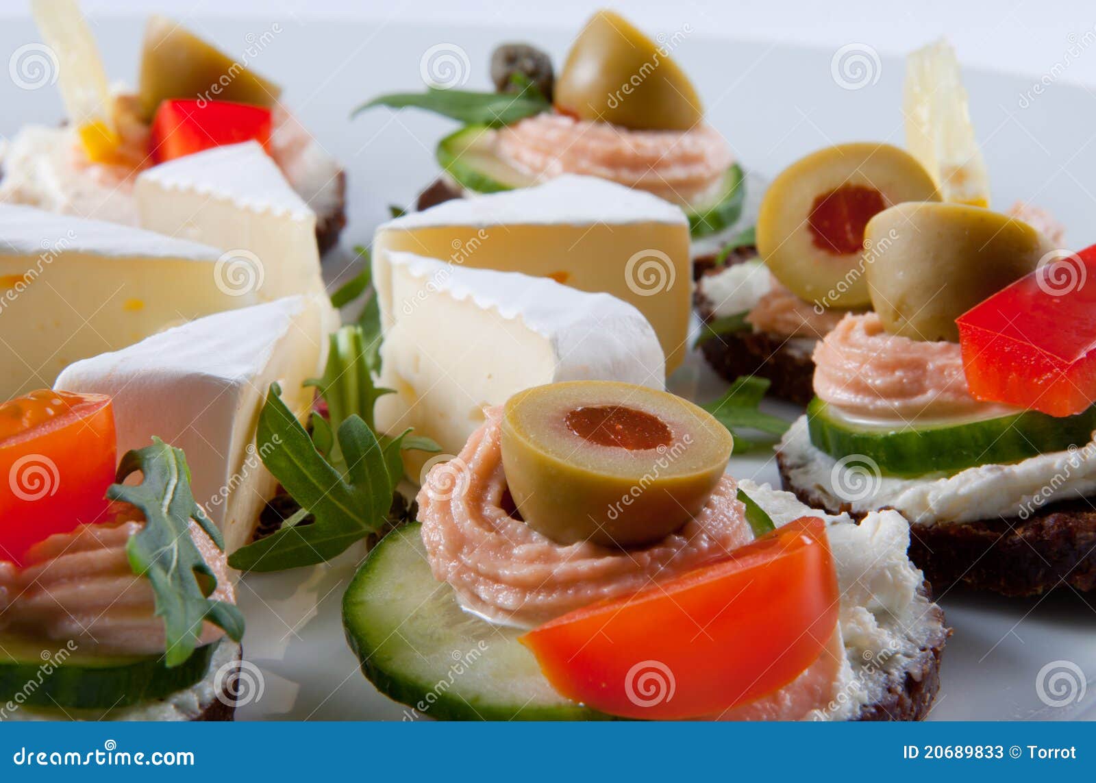 Delicious appetizers stock image. Image of starter, closeup - 20689833