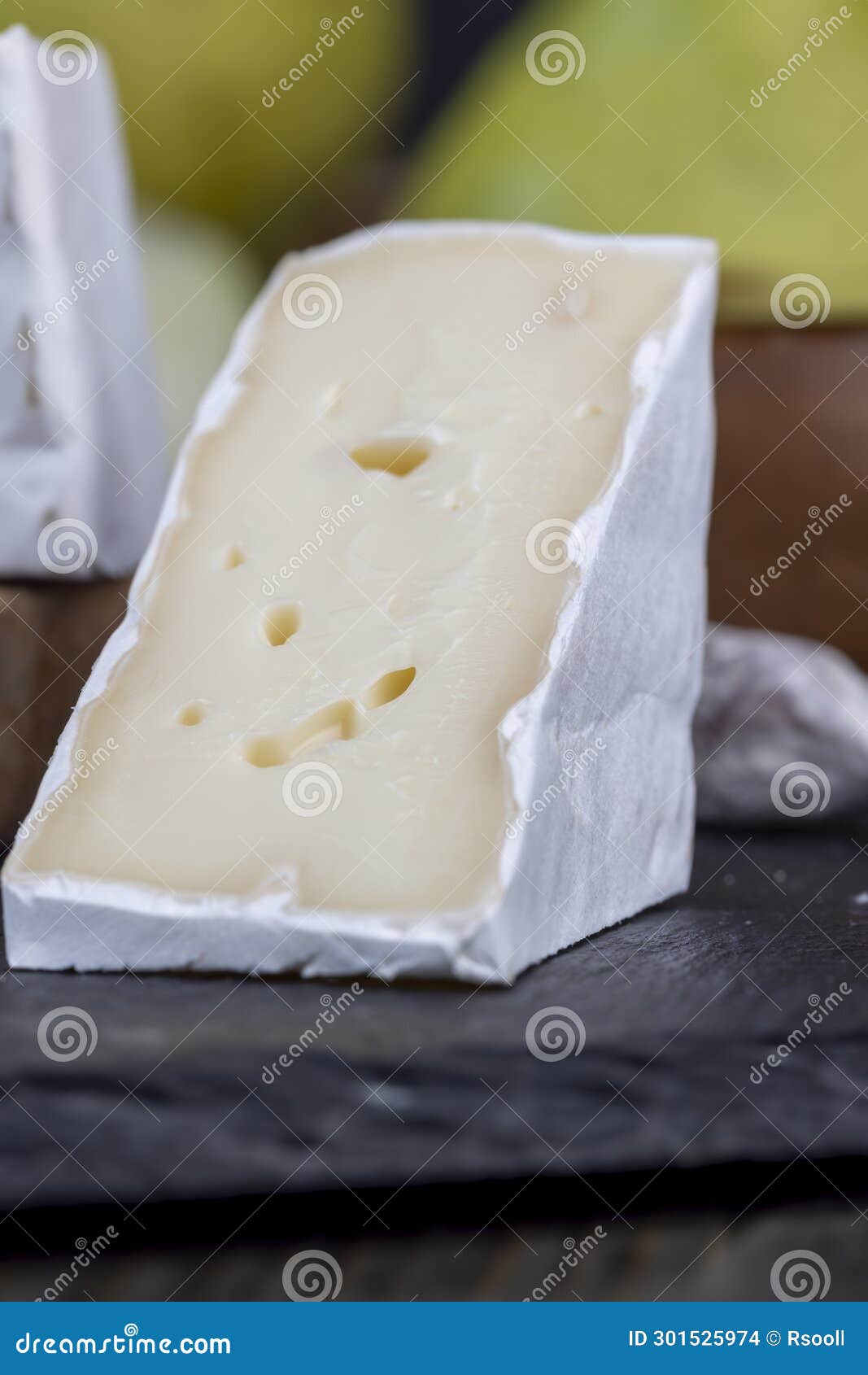 Delicious Soft Cheese with White Mold Close-up Stock Photo - Image of ...