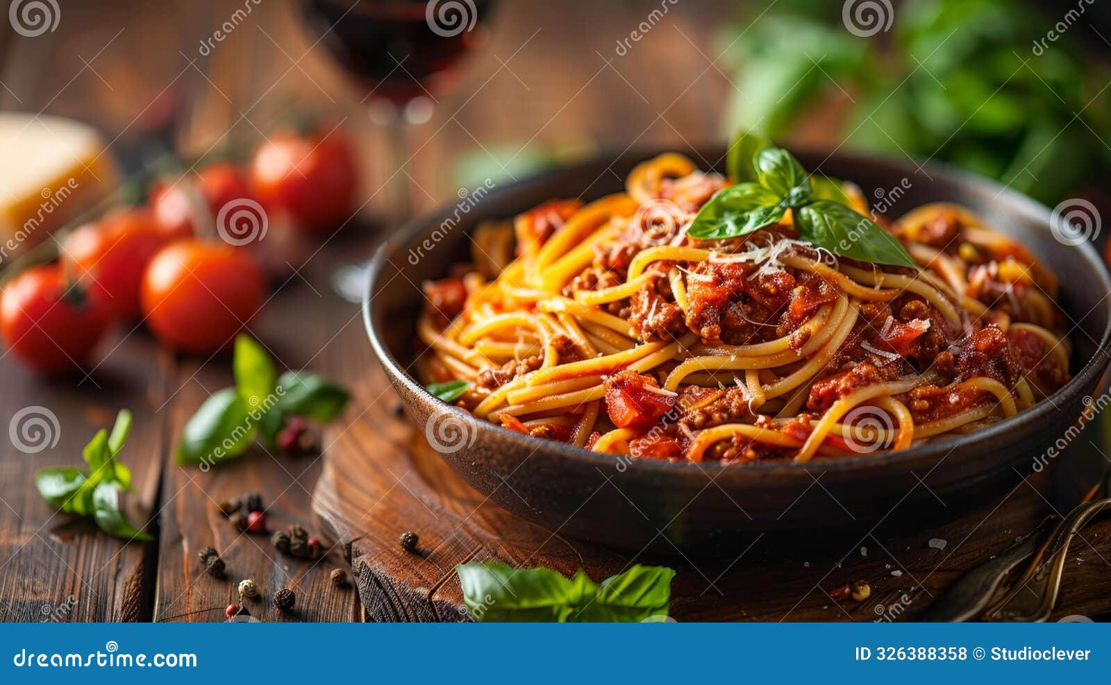 Delicious Spaghetti Bolognese - Generative Ai Stock Illustration ...