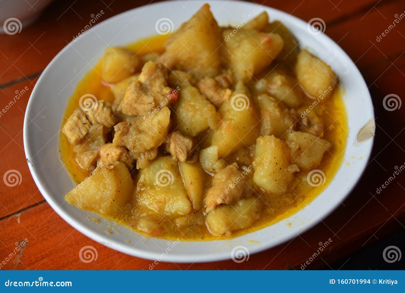 Delicious and Spicy Chicken Curry Roast Stock Photo - Image of ...