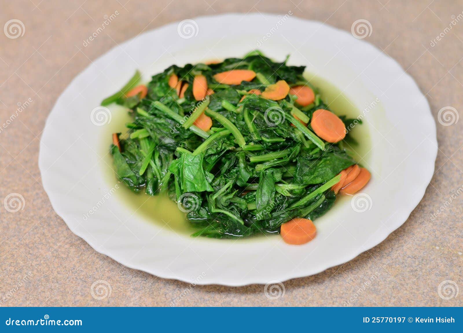 Delicious Spinach with Carrot Stock Image - Image of ingredient, dining ...