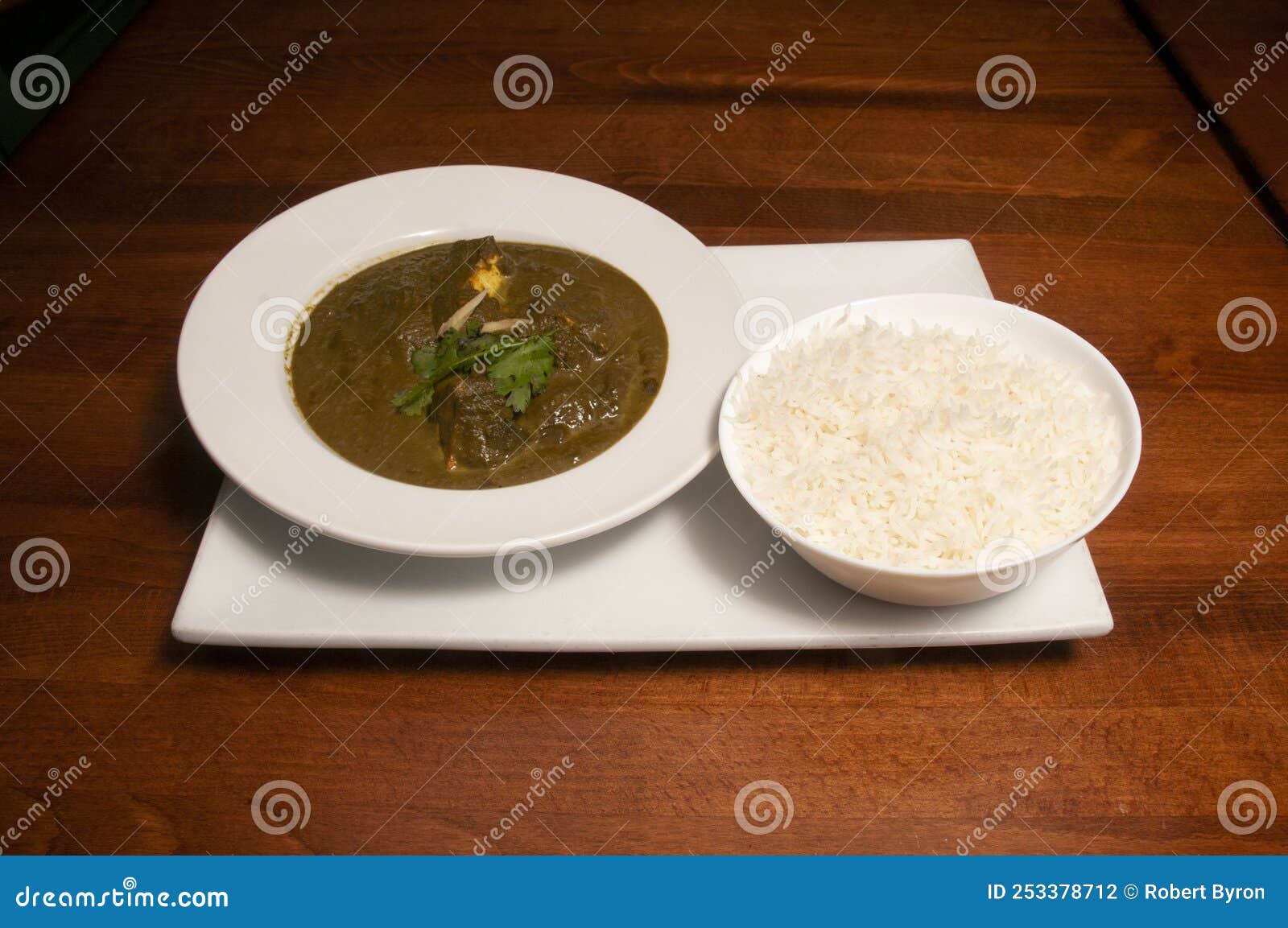 Delicious Spinach Saag Paneer Stock Photo - Image of vegetarian ...