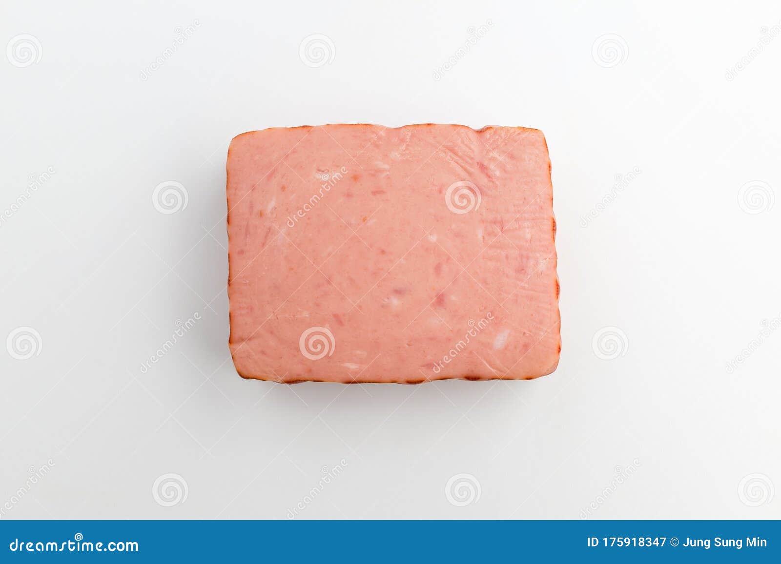 Delicious Square Smoked Ham. Pork Ham Stock Image - Image of delicious ...