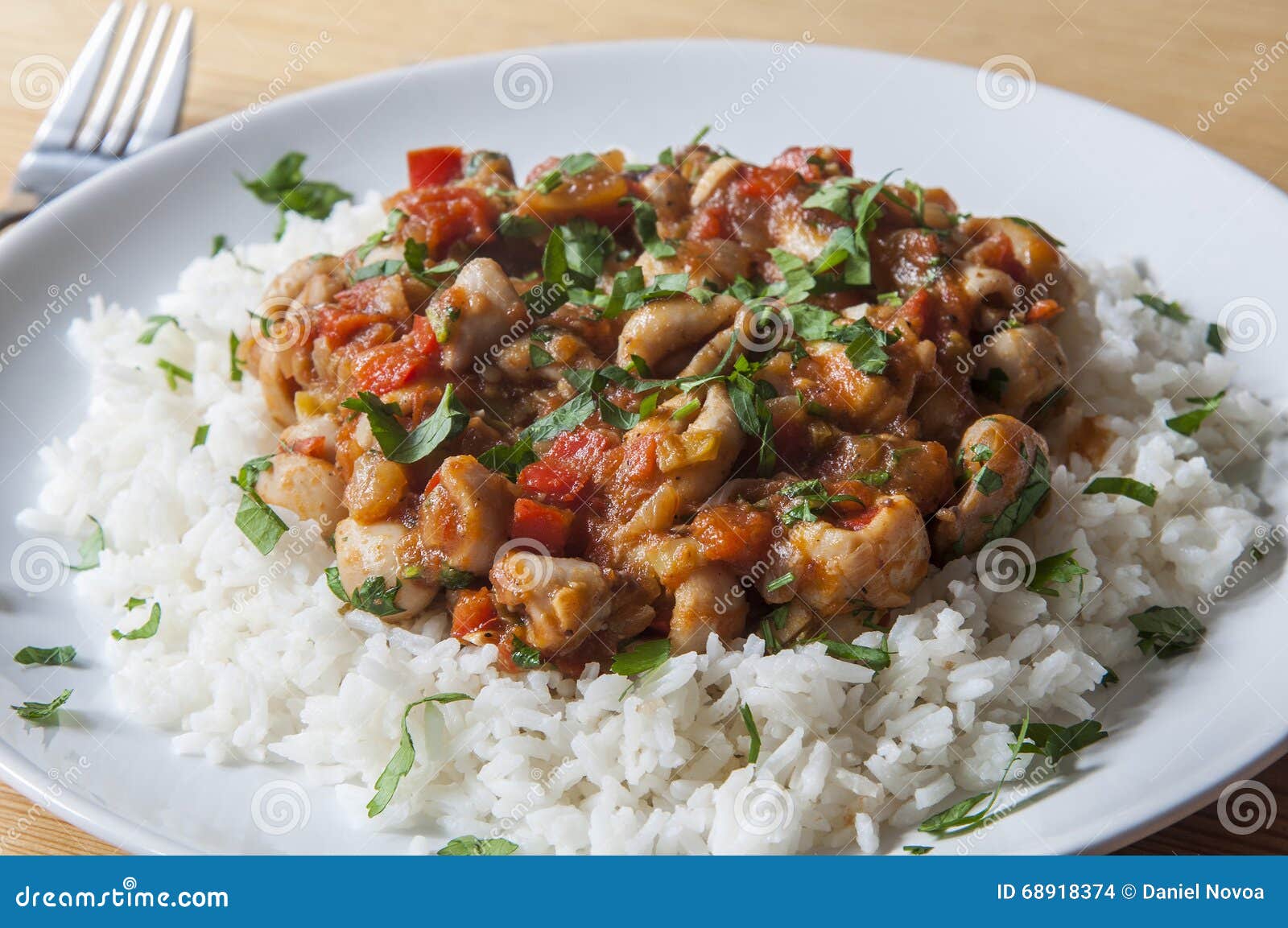Delicious squid stew stock photo. Image of recipe, parsley - 68918374