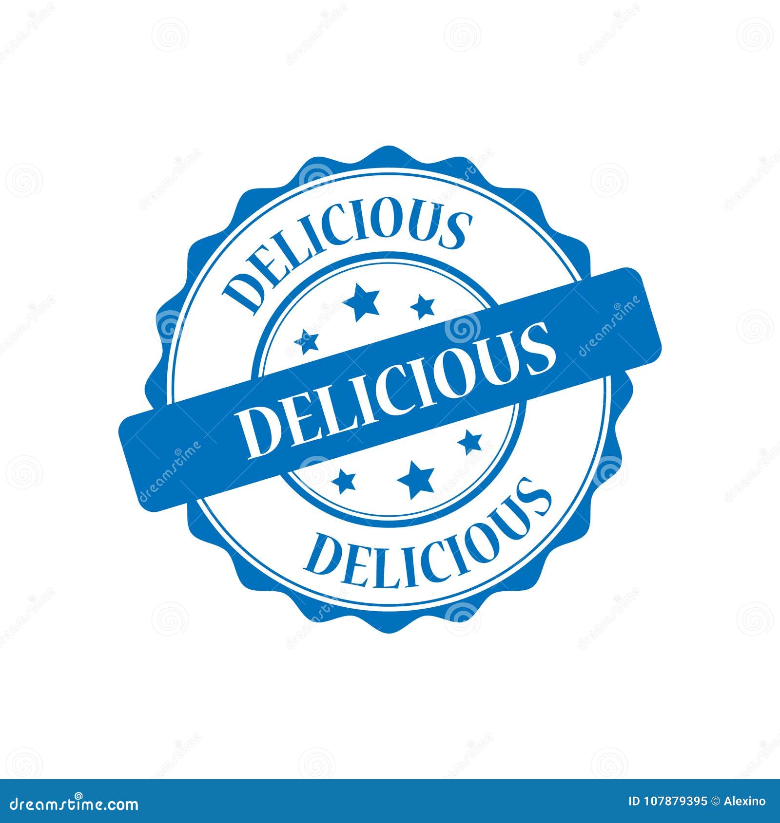 Delicious Stamp Illustration Stock Vector - Illustration of design ...