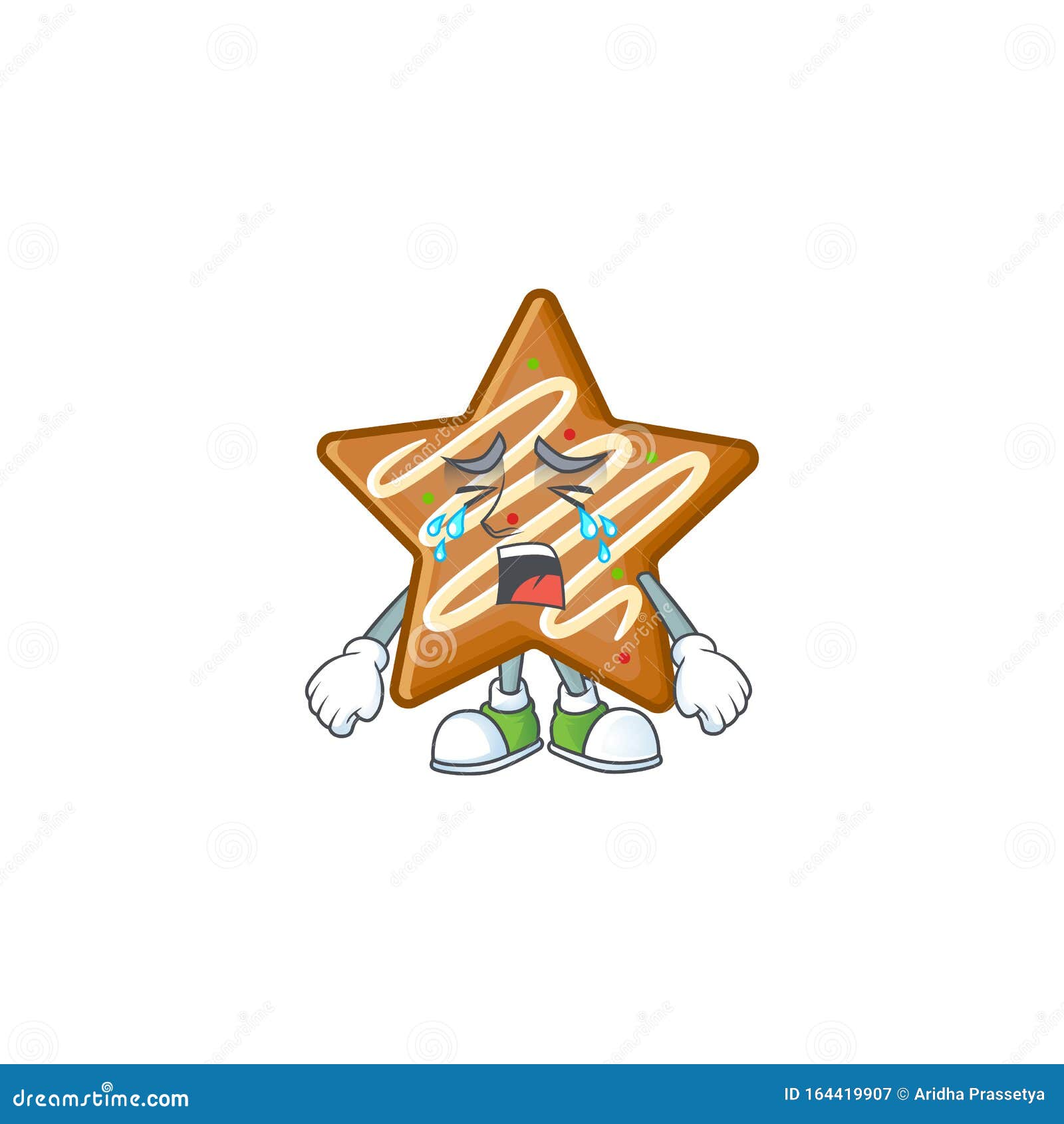 Crying Oat Cookies In A Cartoon Jar Vector Illustration | CartoonDealer ...