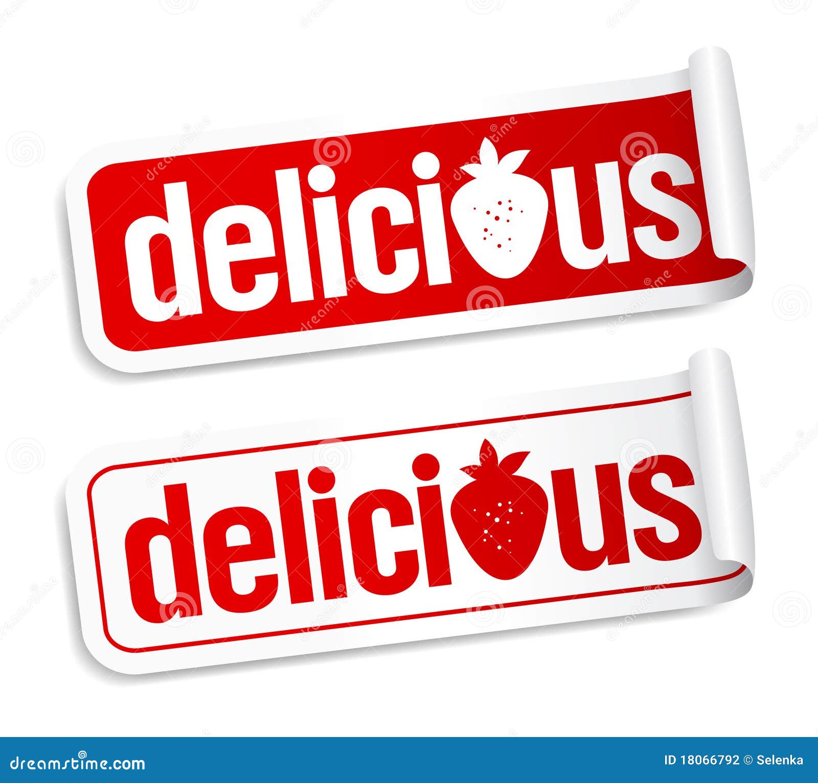 Delicious stickers. stock vector. Illustration of candy - 18066792