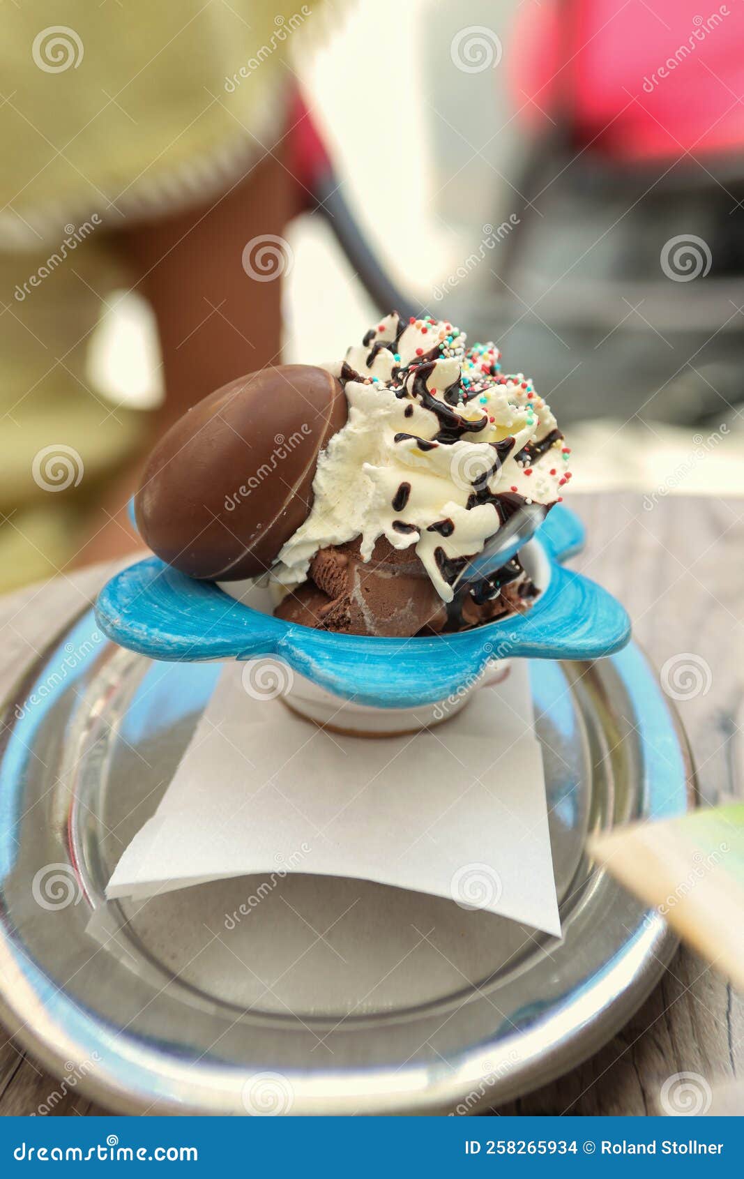 Surprise egg sundae stock photo. Image of childhood - 258265934