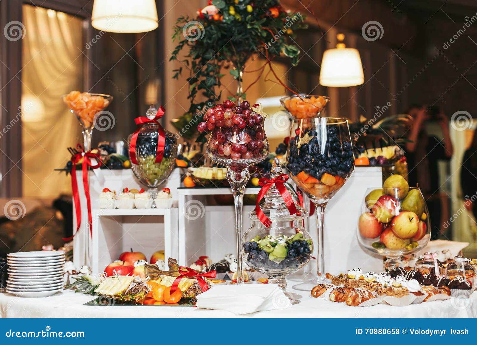 Delicious Sweet Buffet with Cakes Stock Photo - Image of florist ...