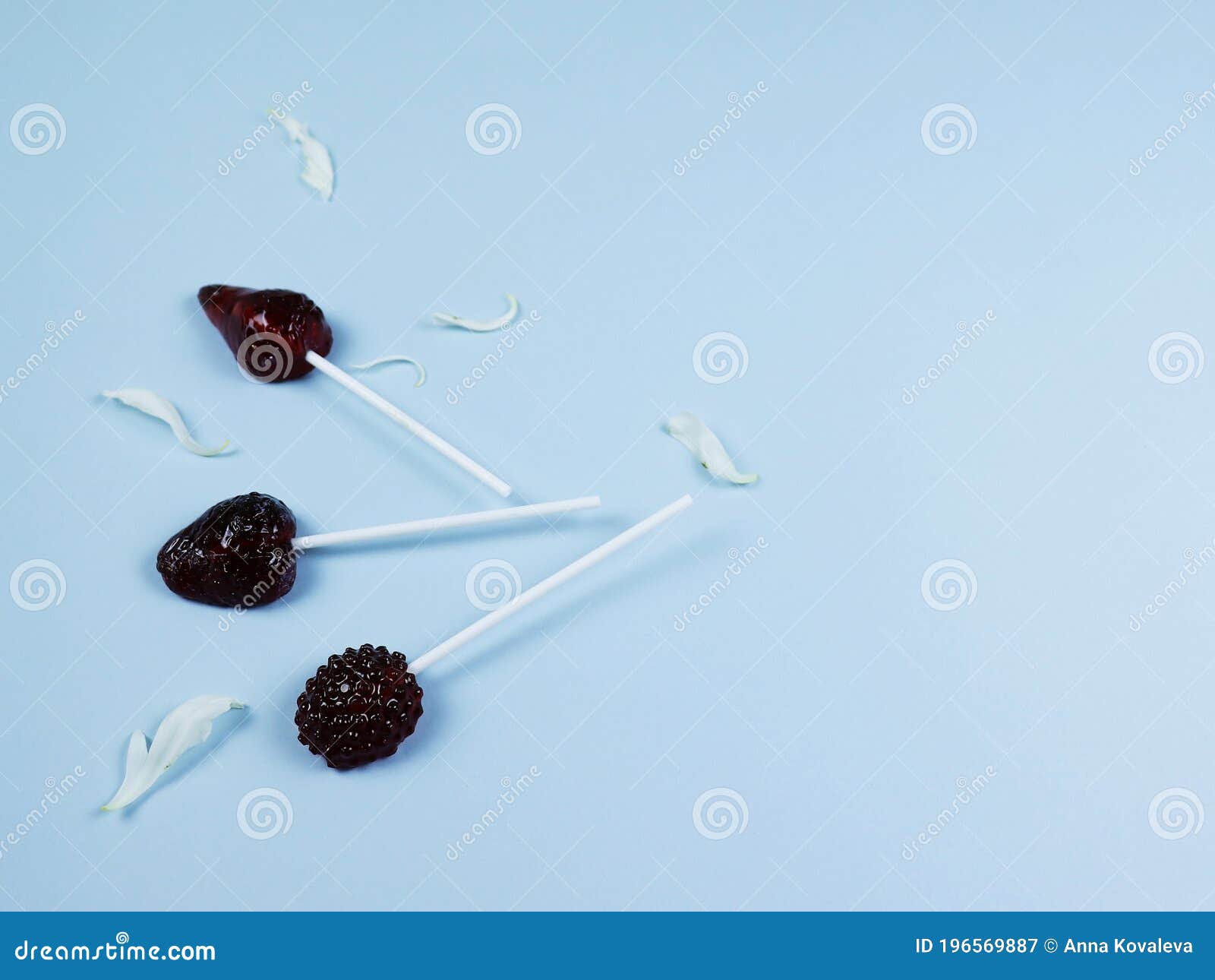 Delicious Sweet Candy on a Stick. Lollipops Stock Image - Image of ...