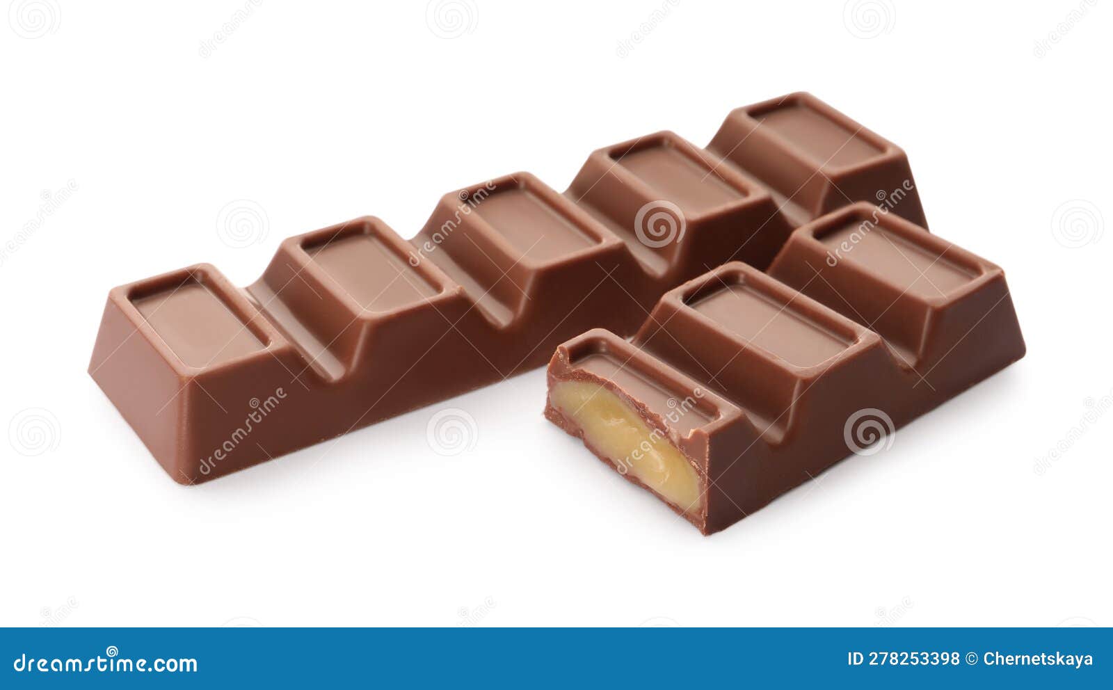 Delicious Sweet Chocolate Bars on White Background Stock Photo - Image ...