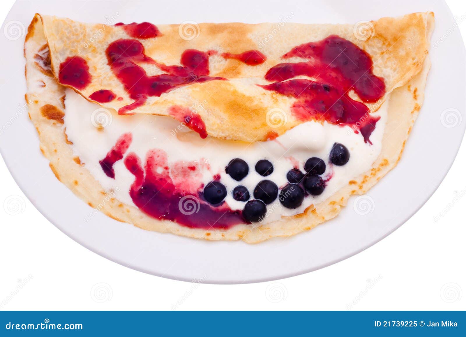 Delicious sweet crepe stock image. Image of dish, cuisine - 21739225