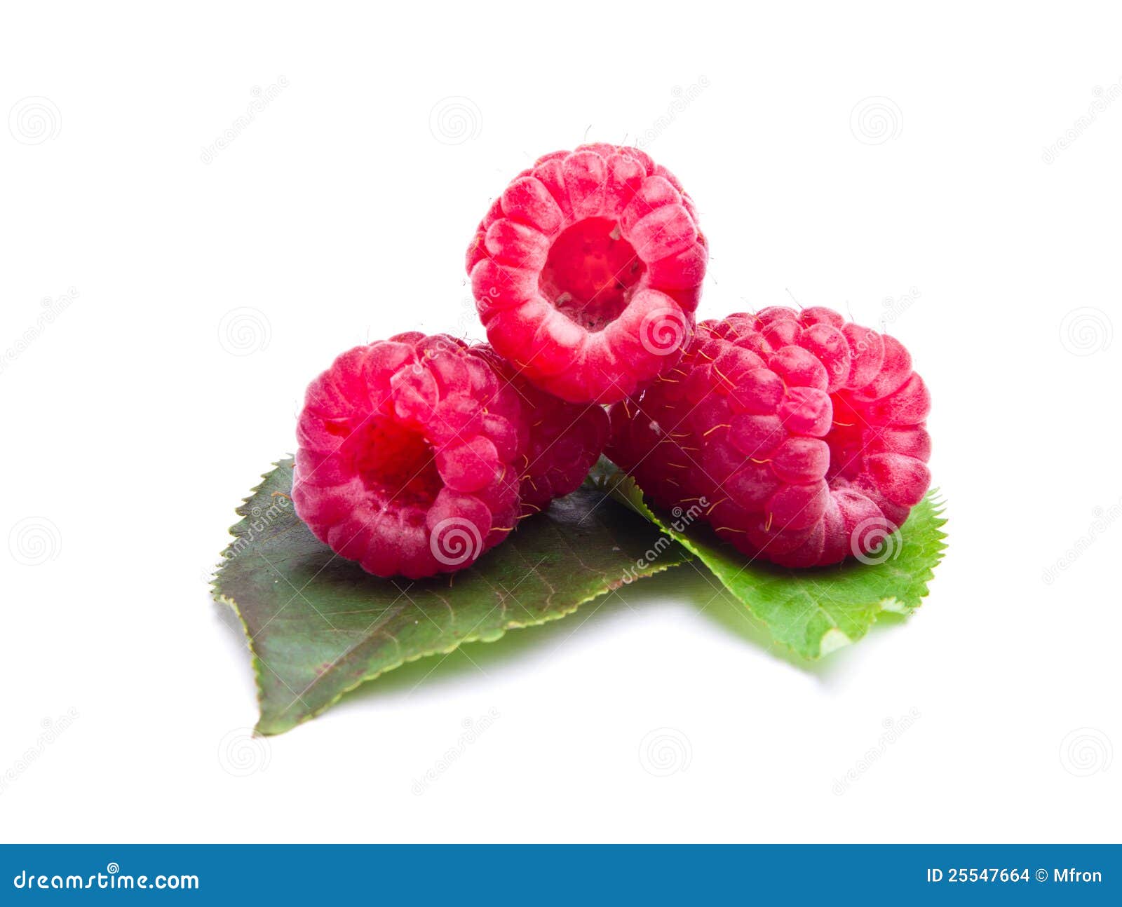 Delicious Sweet Raspberries Stock Photo - Image of macro, leaf: 25547664