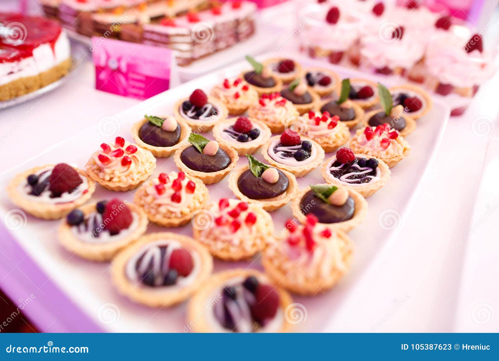 Delicious Sweets on Candy Buffet Stock Image - Image of candy, baked ...