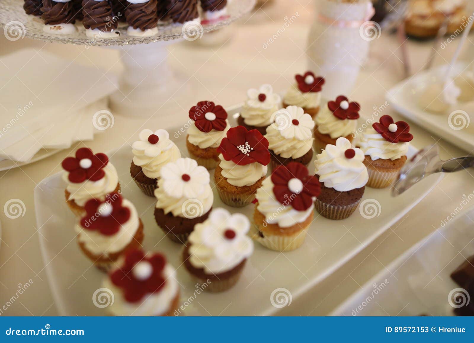 Delicious Sweets on Candy Buffet Stock Image - Image of candy ...