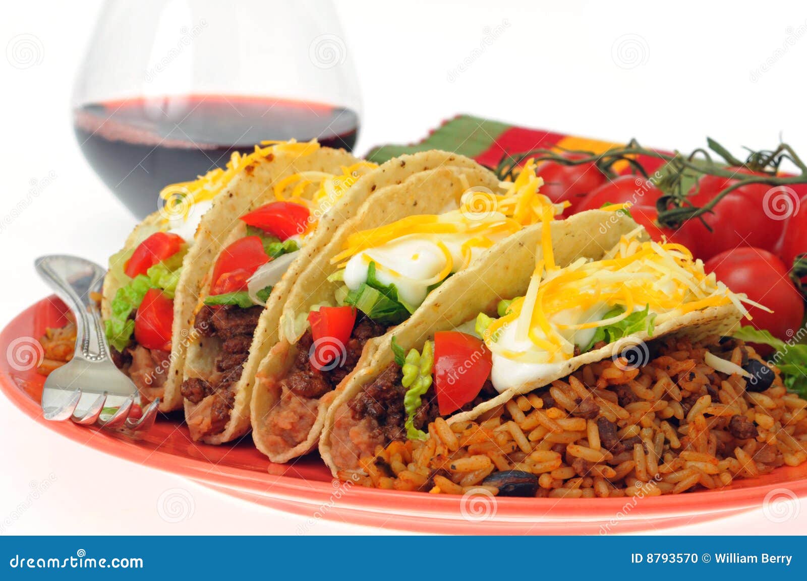 Delicious Tacos stock photo. Image of lunch, food, vegetables - 8793570