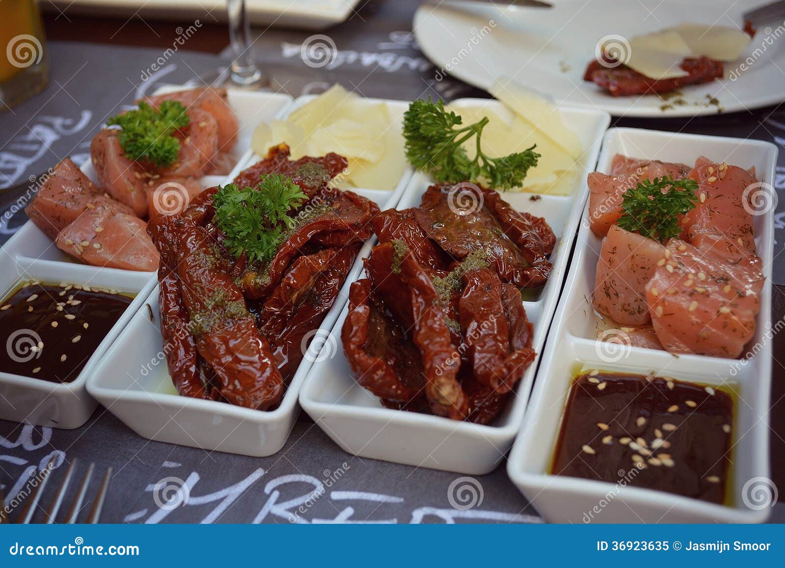 Delicious Tapas stock image. Image of sushi, ingredient - 36923635