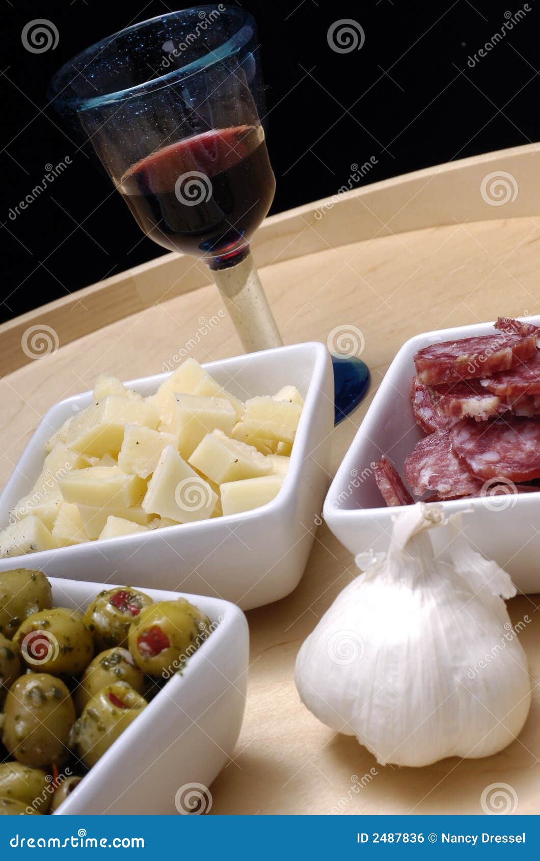 Delicious Tapas and Red Wine Stock Photo - Image of healthy, european ...