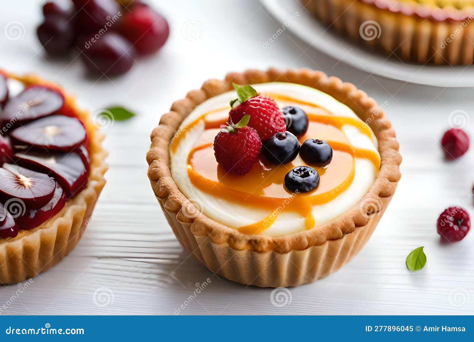 Delicious tart stock illustration. Illustration of plant - 277896045