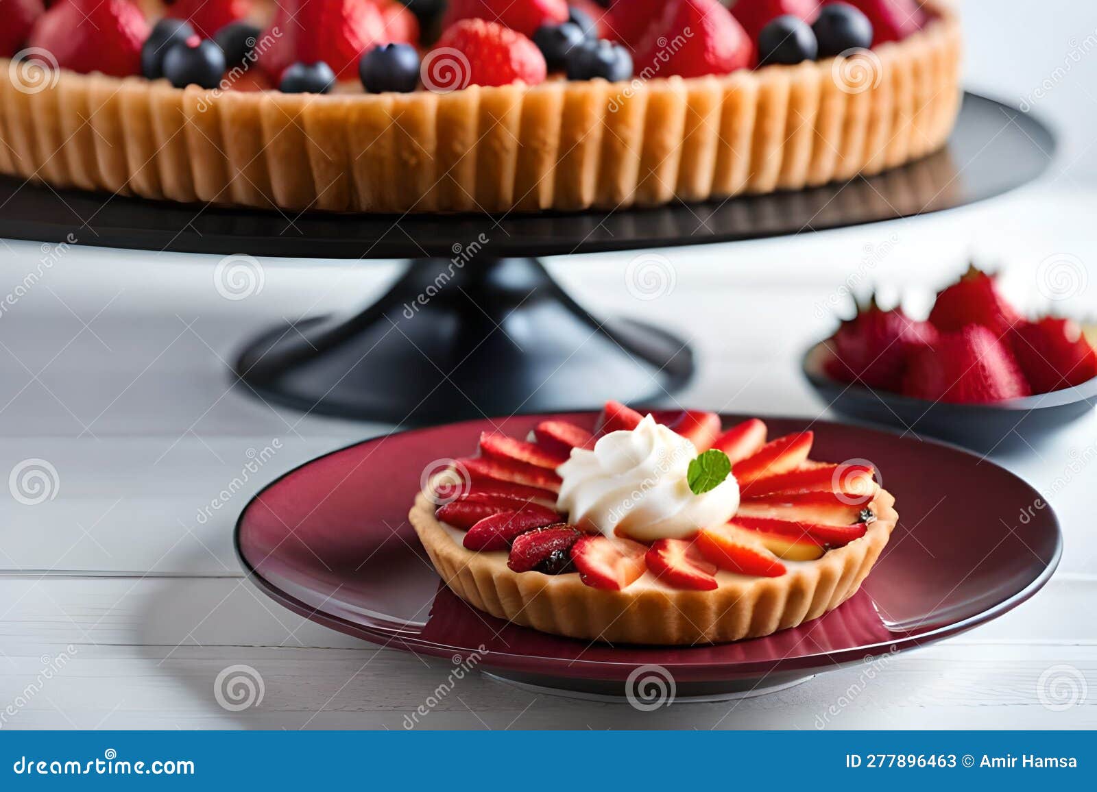 Delicious tart stock illustration. Illustration of baking - 277896463