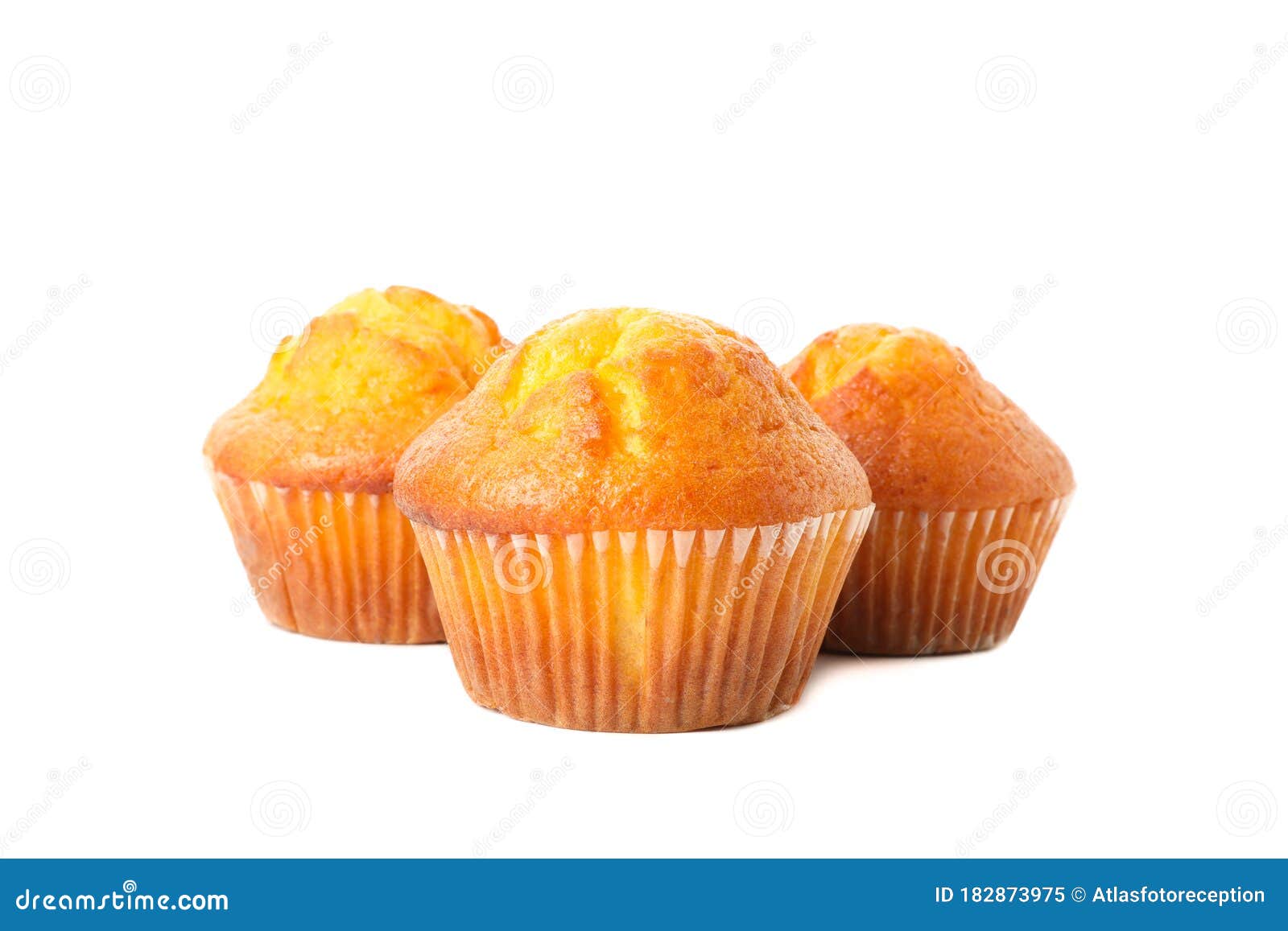 Delicious Tasty Muffins Isolated On Background Stock Image Image Of