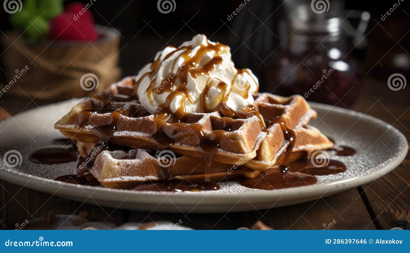 Delicious and Tempting Food Image AI Generated Stock Illustration ...