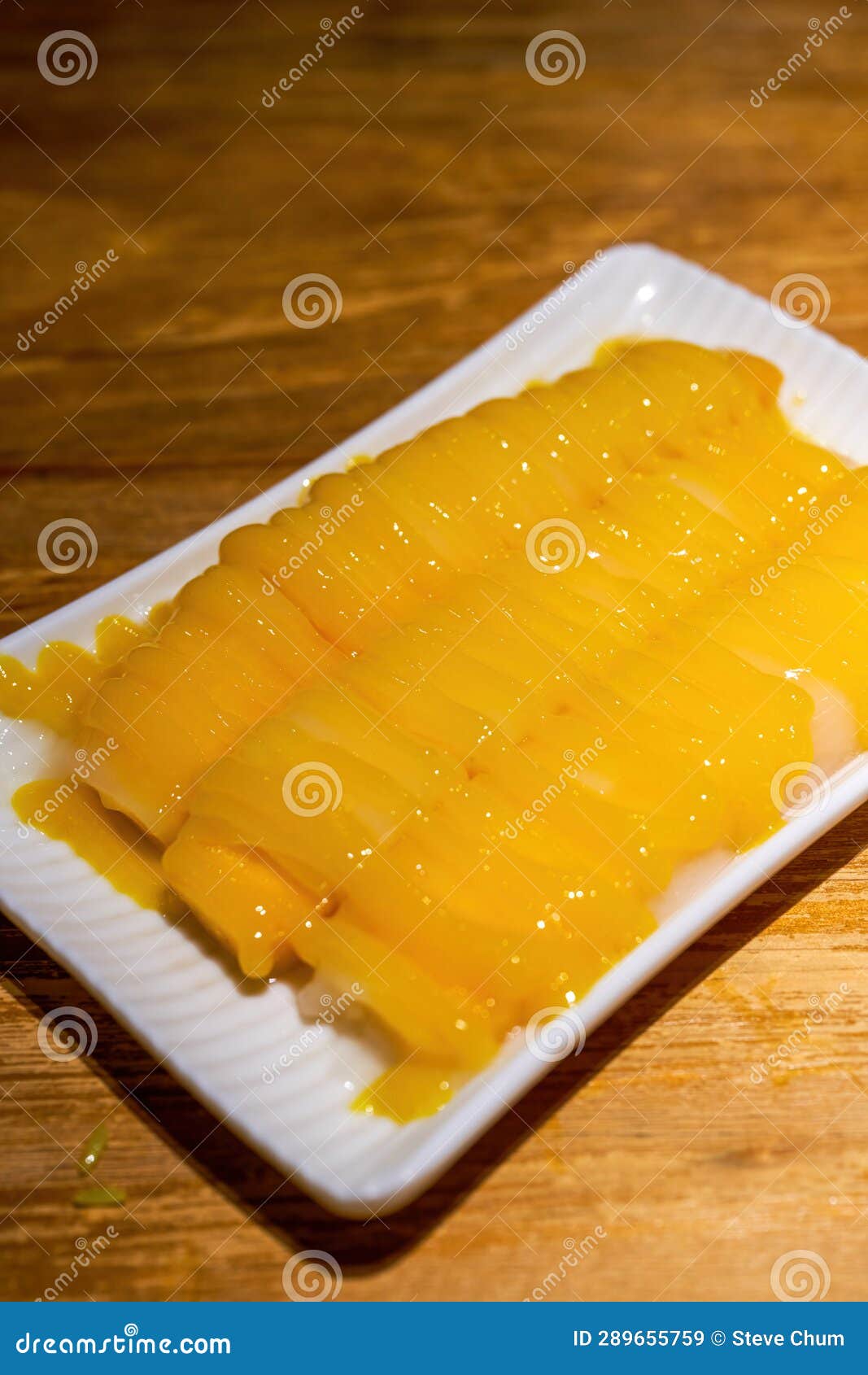 A Delicious Thai Dessert, Mango Rice Rolls Stock Image - Image of ...