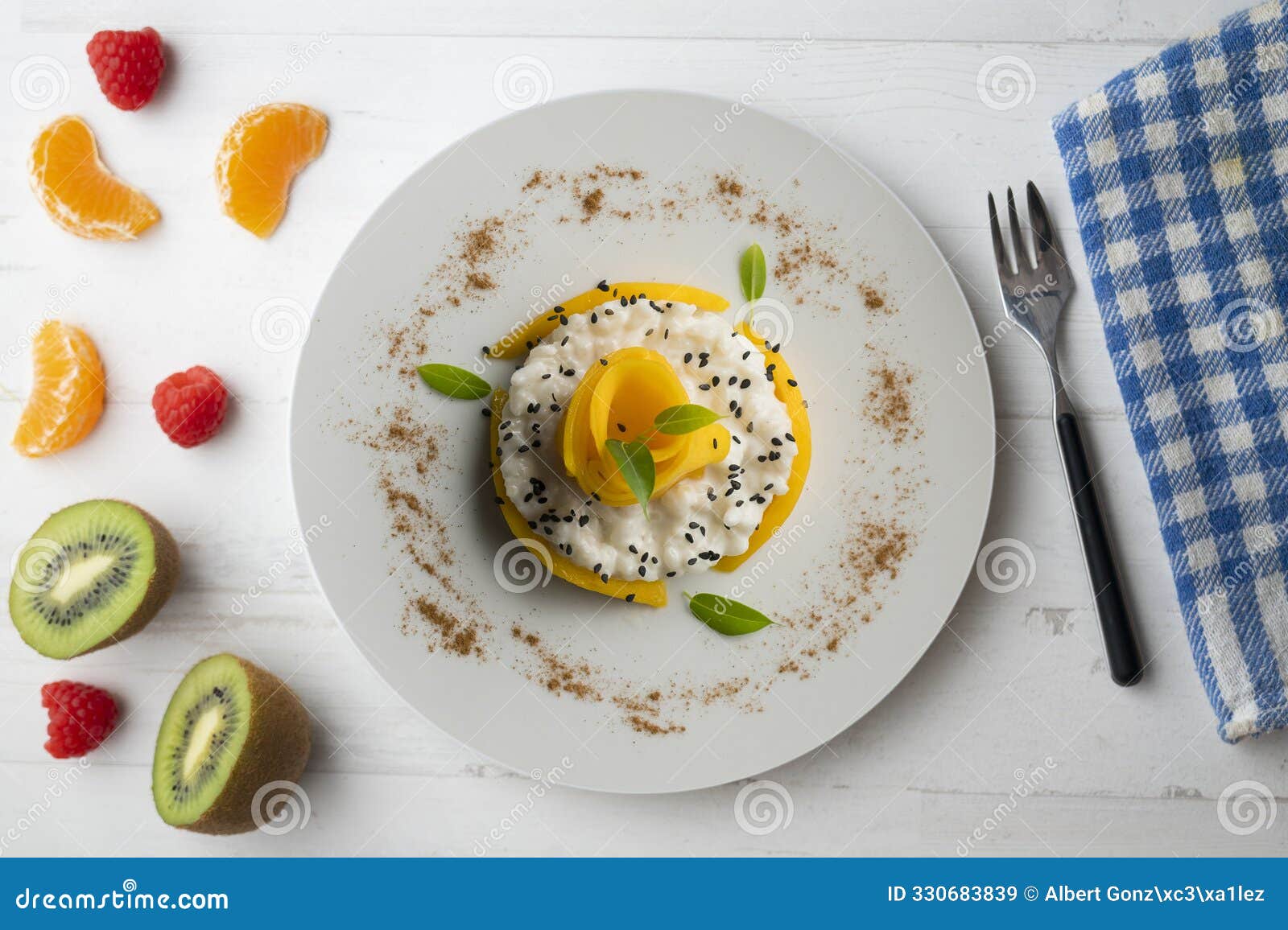 Delicious Thai Sticky Rice with Fresh Mango Fruit. Stock Image - Image ...