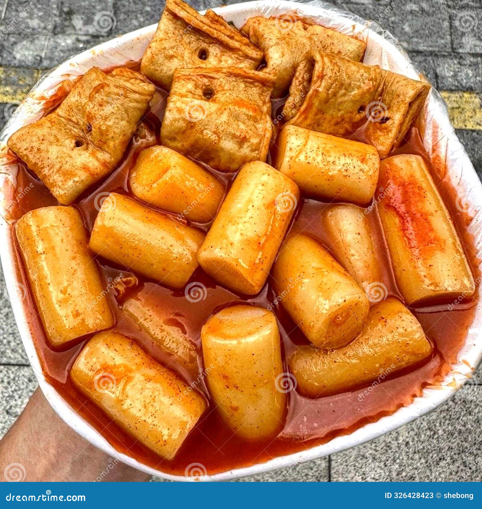 Delicious Toppoki Korean Food Stock Image - Image of korean, plate ...