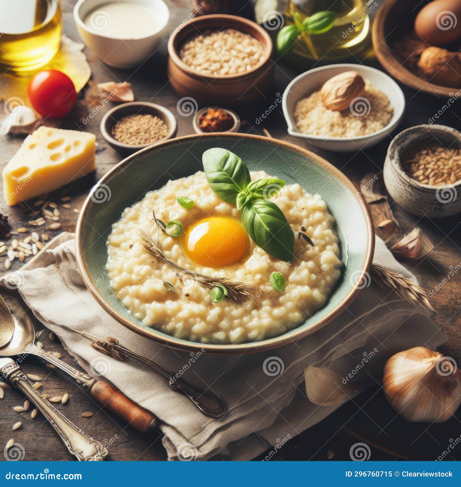 Delicious Traditional Creamy Italian Risotto Stock Illustration ...