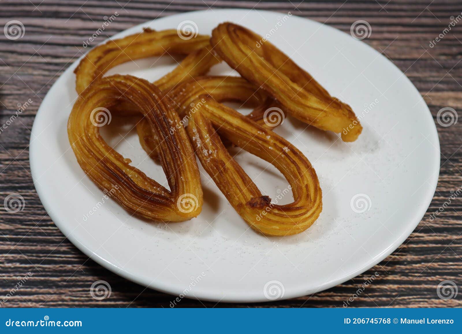 Delicious Typical Spanish Breakfast Composed of Flour Oil Salt Fried ...