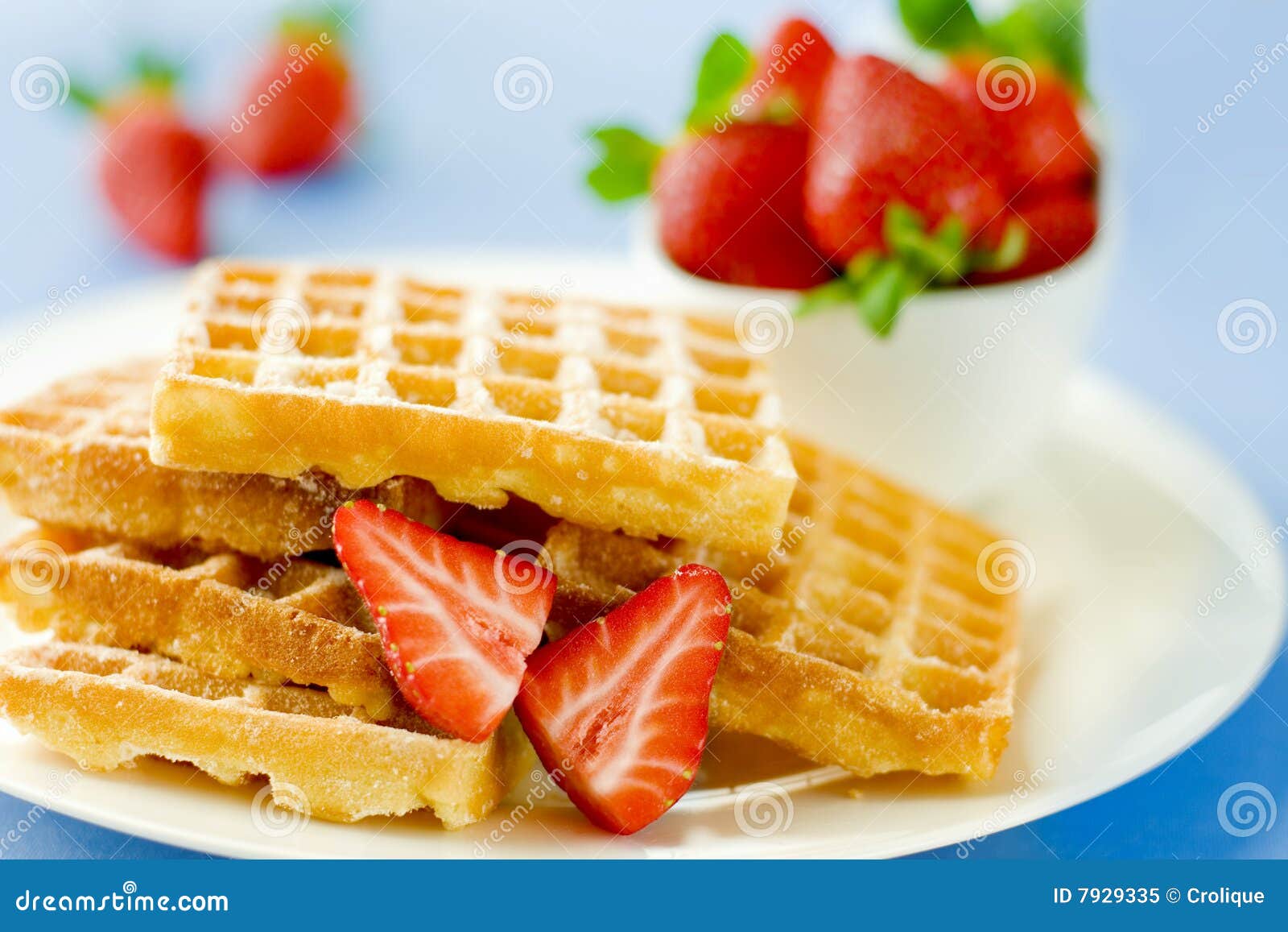 Delicious Wafers with Strawberry Stock Image - Image of nutrition ...