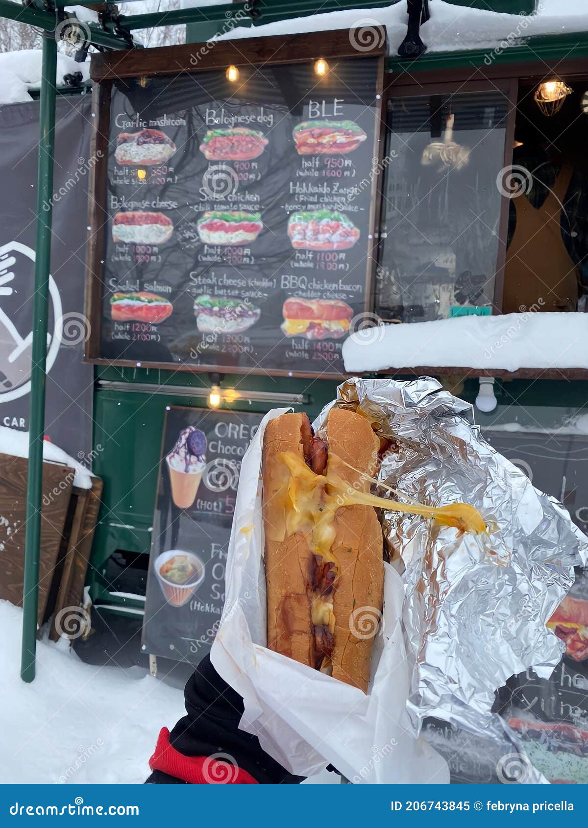 DELICIOUS WARM SANDWICH during WINTER COLD Stock Image - Image of ...