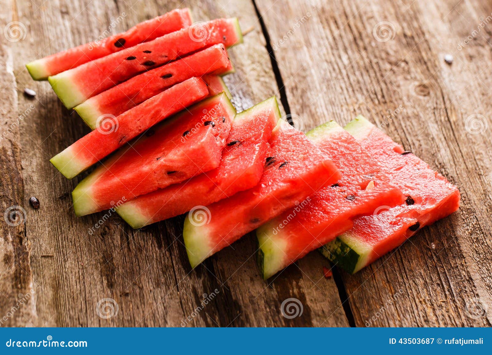 Delicious Watermelon on the Table Stock Image - Image of seeds, object ...