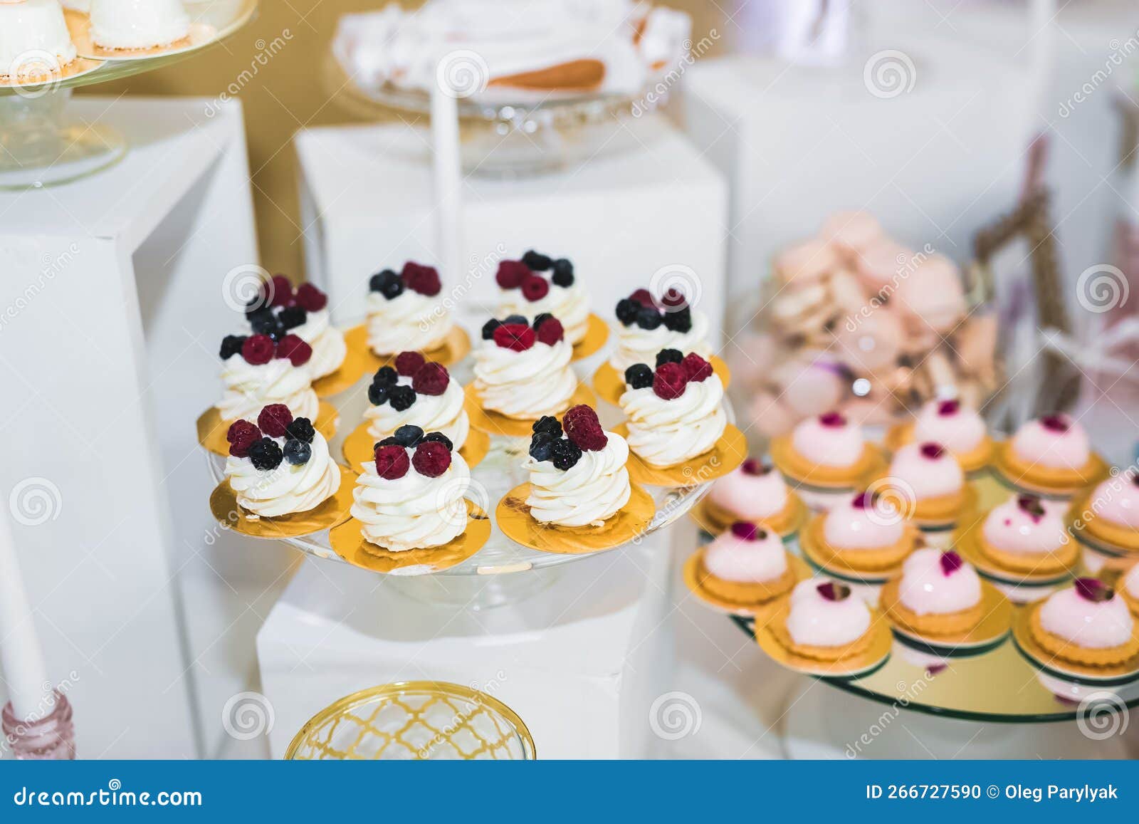 Delicious Wedding Reception Candy Bar Dessert Table Stock Photo - Image ...
