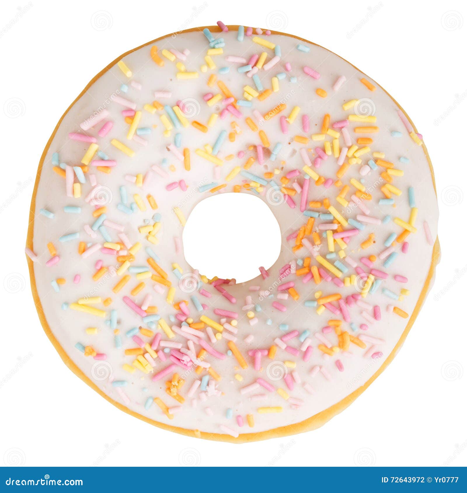Delicious White Chocolate Donut Sprinkles Isolated Stock Photo - Image ... Delicious White Chocolate Donut Sprinkles Isolated Stock Photo - Image ...