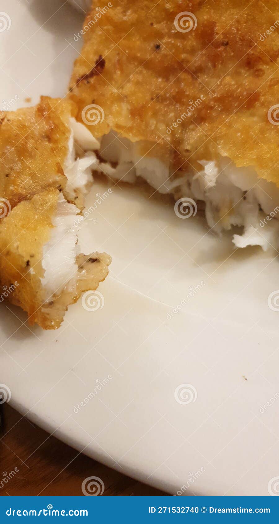 Delicious White Cod in a Crispy Batter Stock Photo - Image of crispy ...